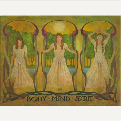 Art Nouveau Moon: Artwork by Julie Leidel - Etsy