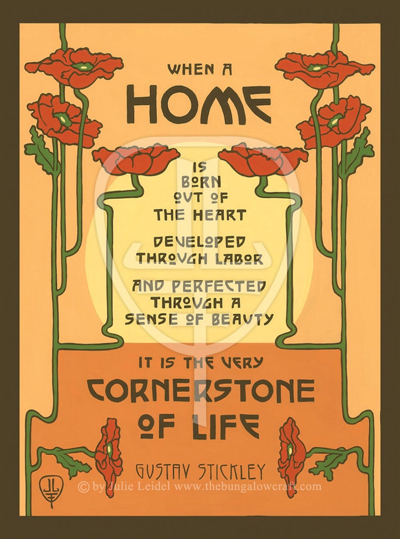 Stickley Cornerstone: Artwork by Julie Leidel - Etsy