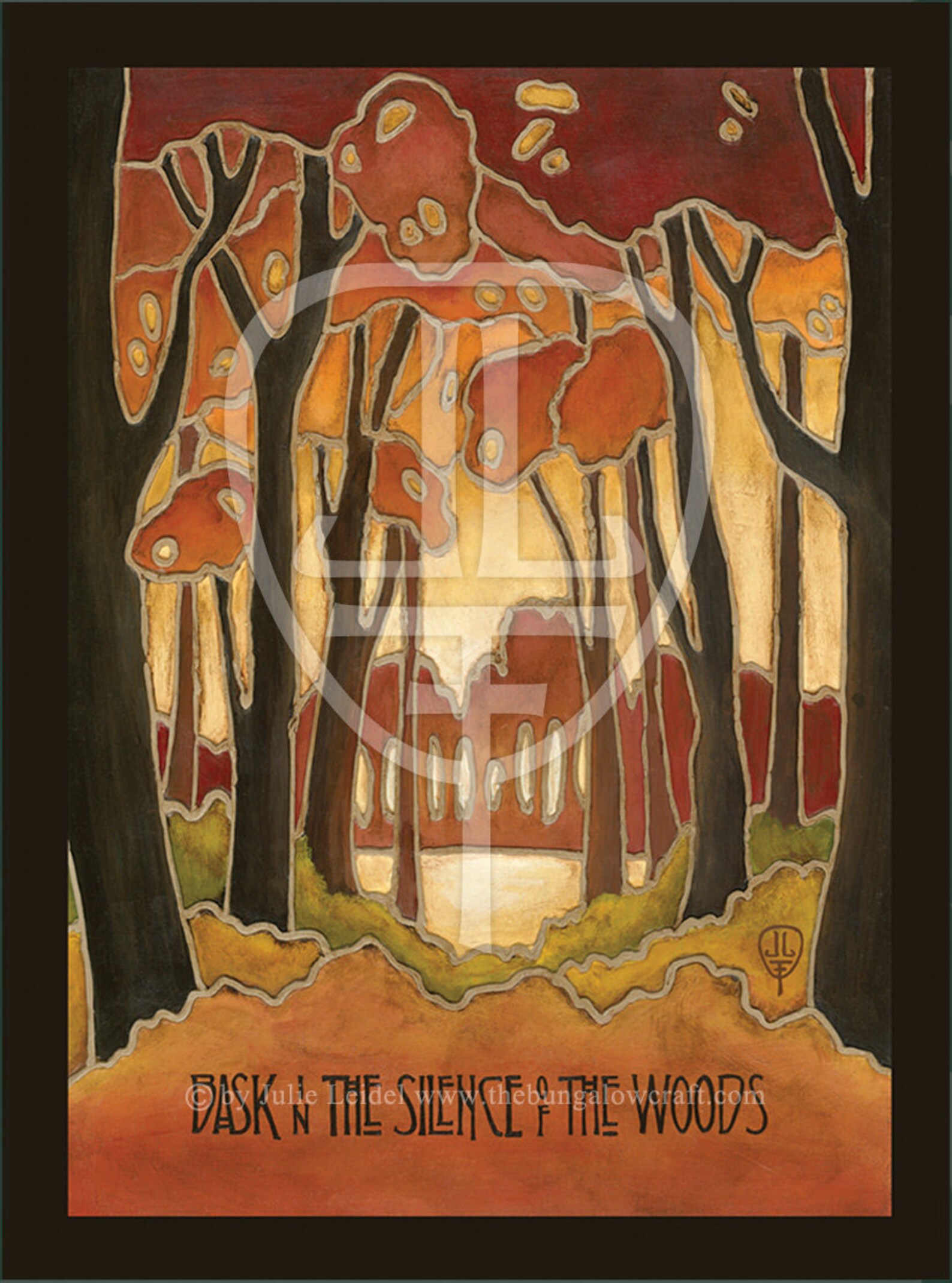 Bask in the Silence of the Woods: Artwork by Julie Leidel - Etsy