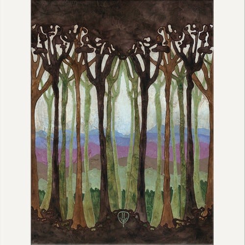 Robert Frost Two Roads: Artwork by Julie Leidel - Etsy