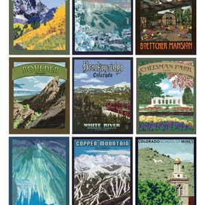 Colorado Series Magnets: Choose From 55 Paintings the - Etsy