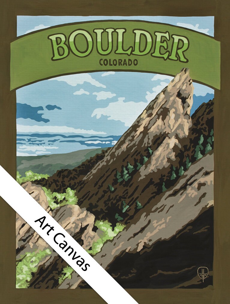 Boulder: Artwork by Julie Leidel - Etsy
