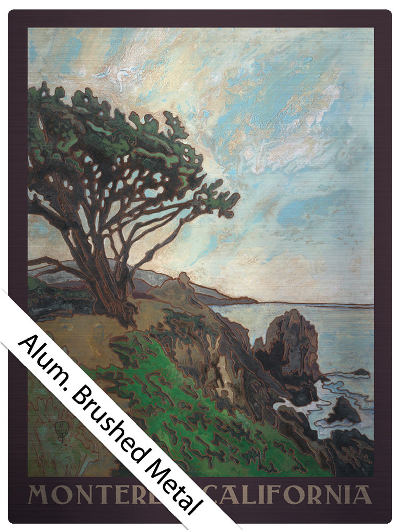Monterey California Cyprus Tree: Artwork by Julie Leidel - Etsy