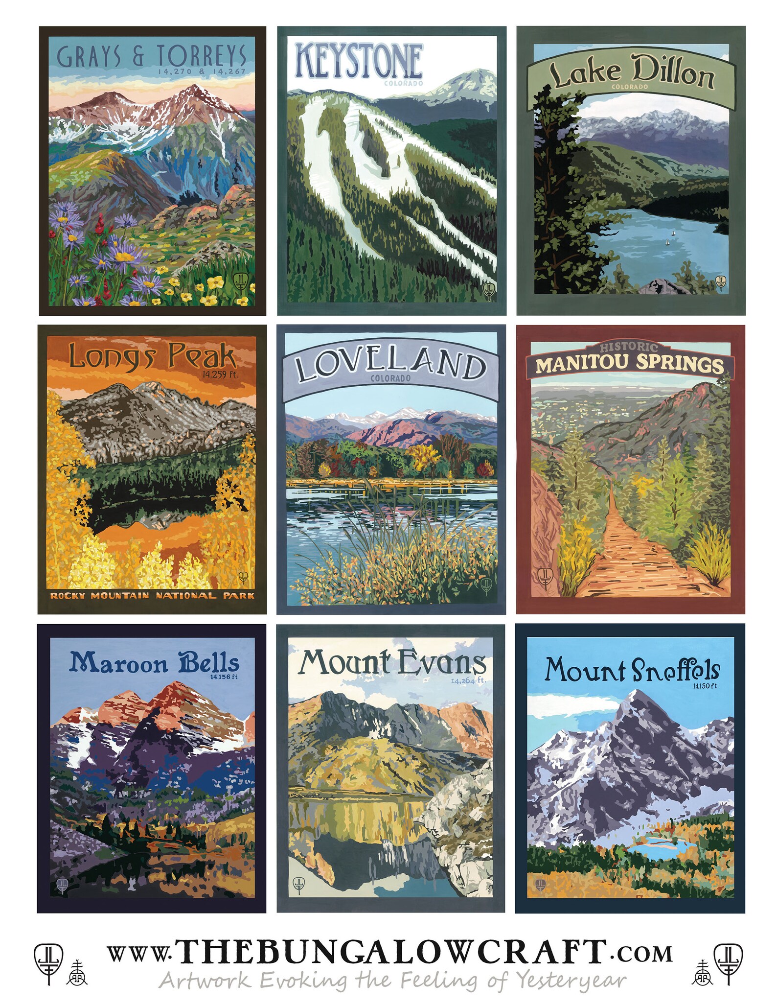 Colorado Series Magnets: Choose From 55 Paintings the - Etsy