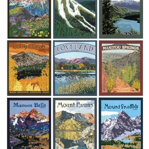 Colorado Series Magnets: Choose From 55 Paintings the - Etsy