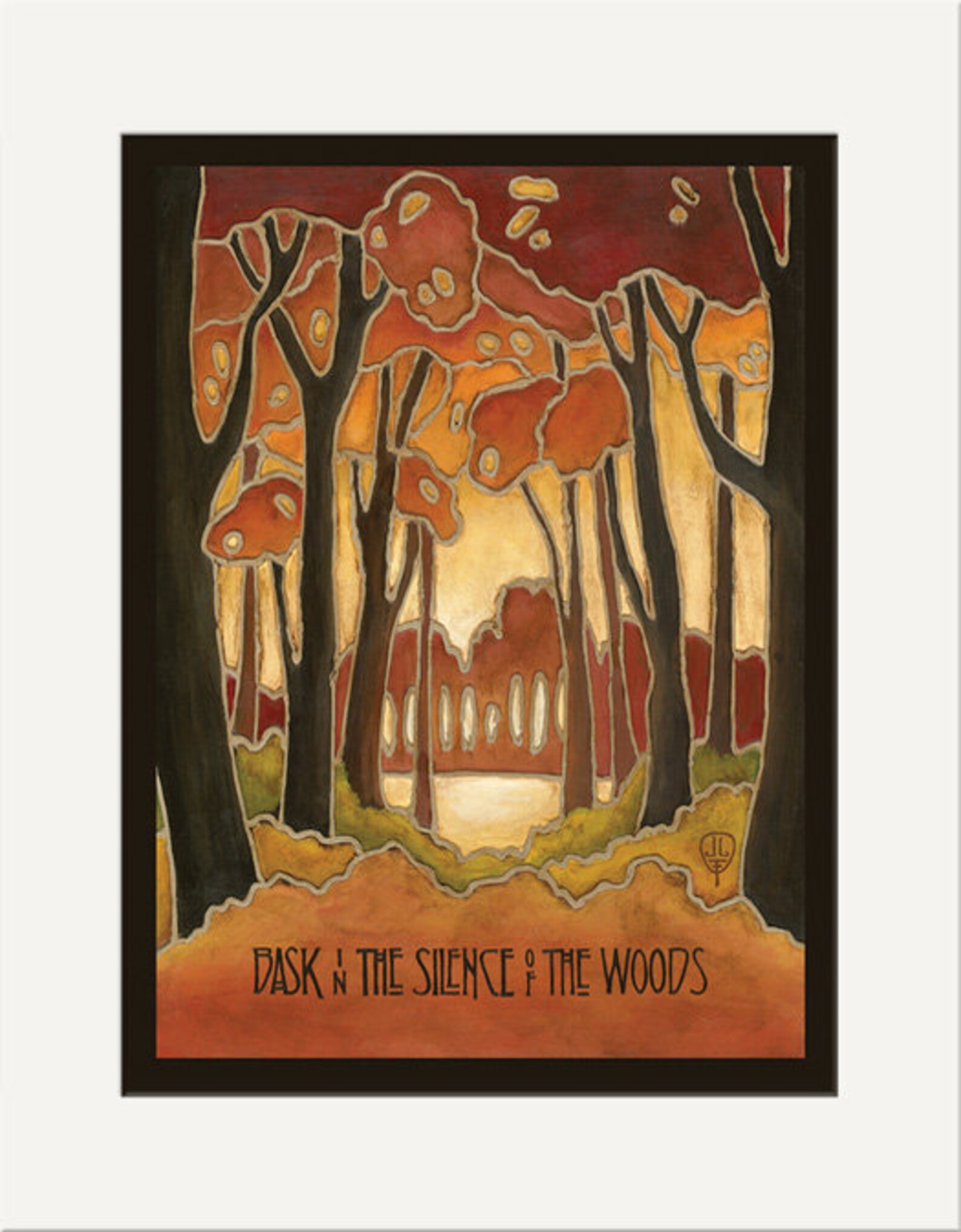 Bask in the Silence of the Woods: Artwork by Julie Leidel - Etsy