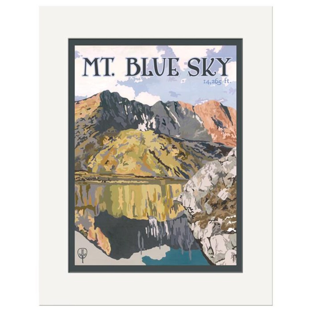Mount Blue Sky Wall Art | Mt Evans Colorado 14er Print | Mount Blue Sky ...