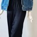 Vintage Richards Woman High Waist Black Shiny Sleek Slacks - Etsy