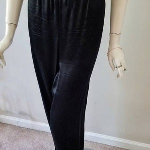 Vintage Richards Woman High Waist Black Shiny Sleek Slacks - Etsy