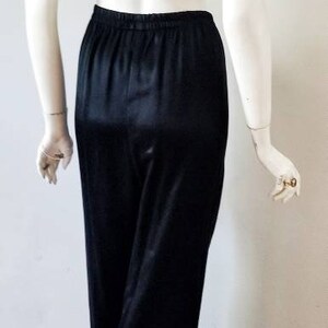 Vintage Richards Woman High Waist Black Shiny Sleek Slacks - Etsy