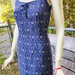 Vintage Merona Blue Silk Abstract Print Fine Straps Mini Robe - Etsy