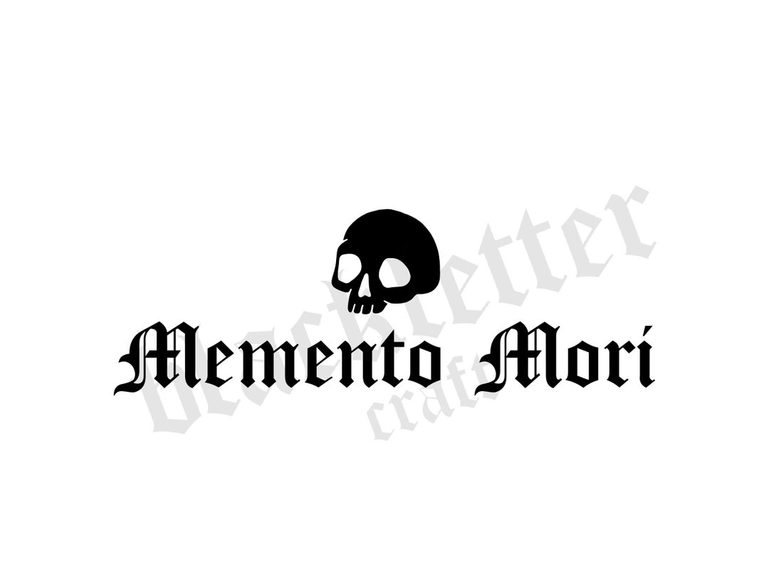 Memento Mori Vinyl Decal Sticker Gothic - Etsy