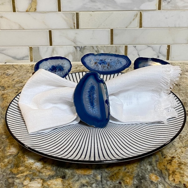 Blue Napkin Ring - Etsy