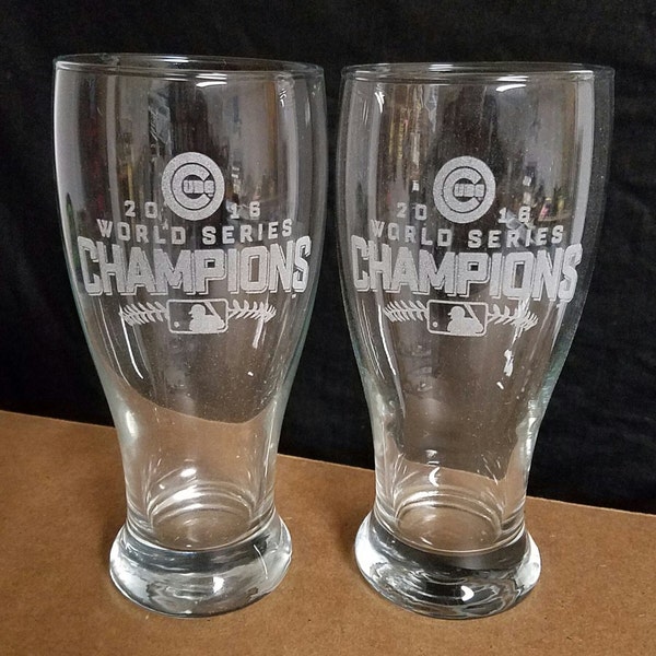 Chicago Cubs Glasses - Etsy
