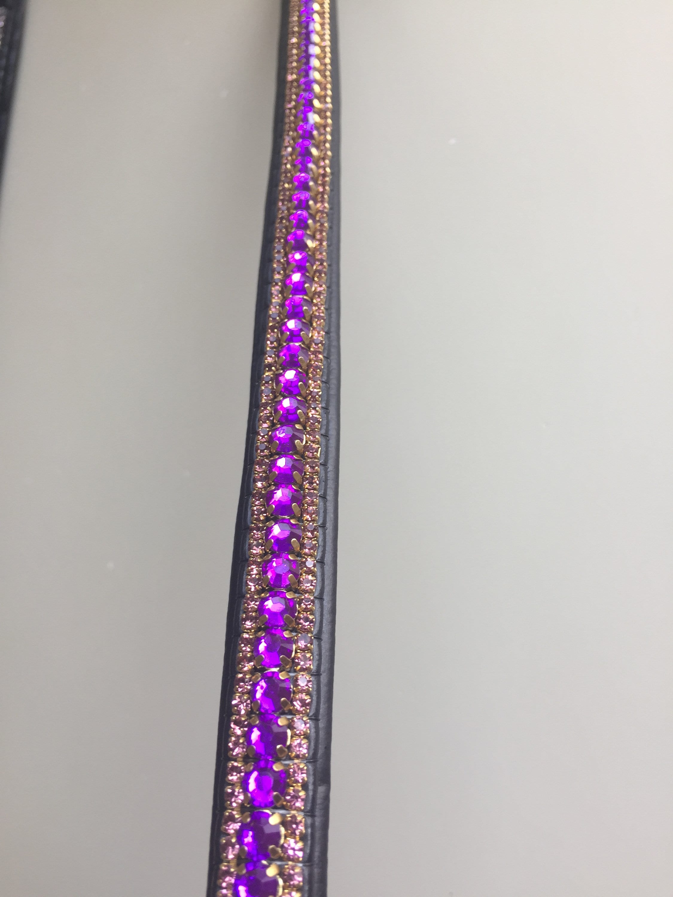 Custom 3 Row Skinny Mega Bling Crystal Browband - Etsy