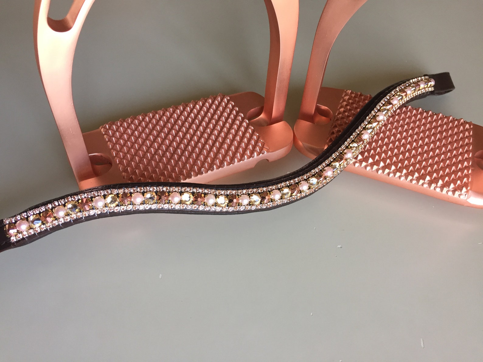 Rose Gold Swarovski Mega Bling Crystal Browband - Etsy