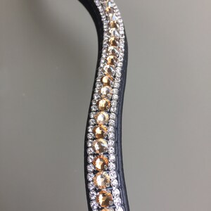 Custom 3 Row Skinny Mega Bling Crystal Browband - Etsy