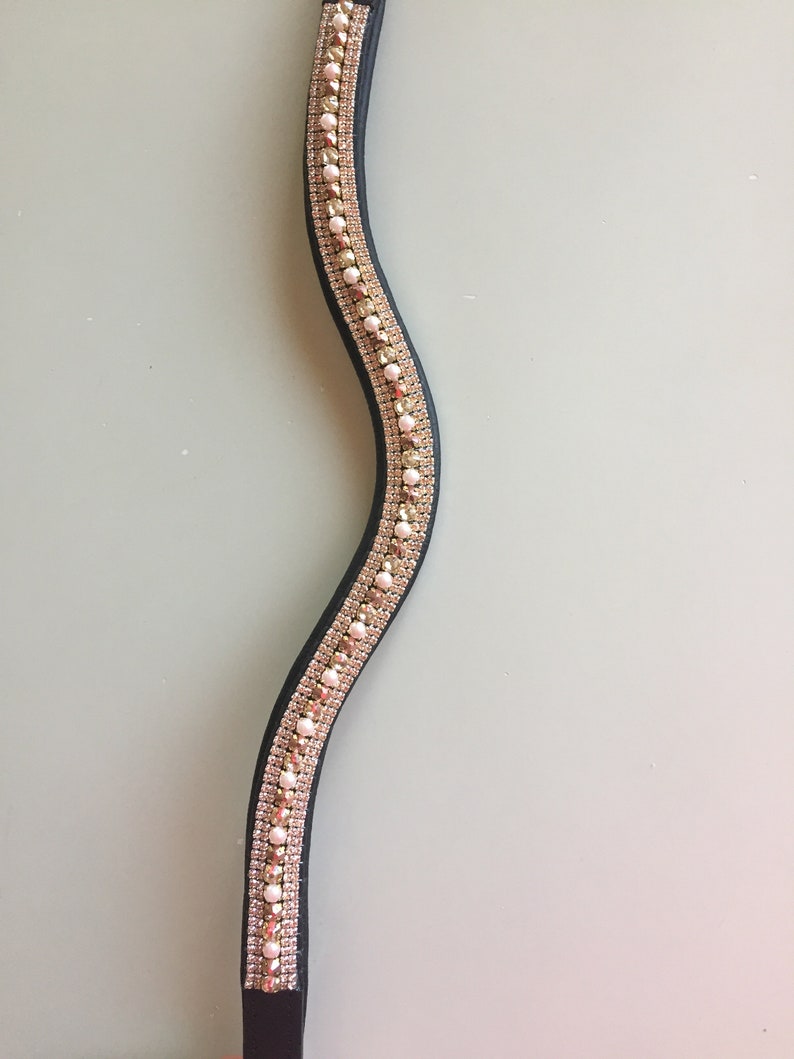 Rose Gold Swarovski Mega Bling Crystal Browband - Etsy