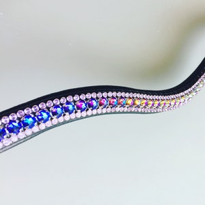 Custom 3 Row Skinny Mega Bling Crystal Browband - Etsy