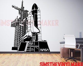 Space Shuttles Wall Decal - Etsy