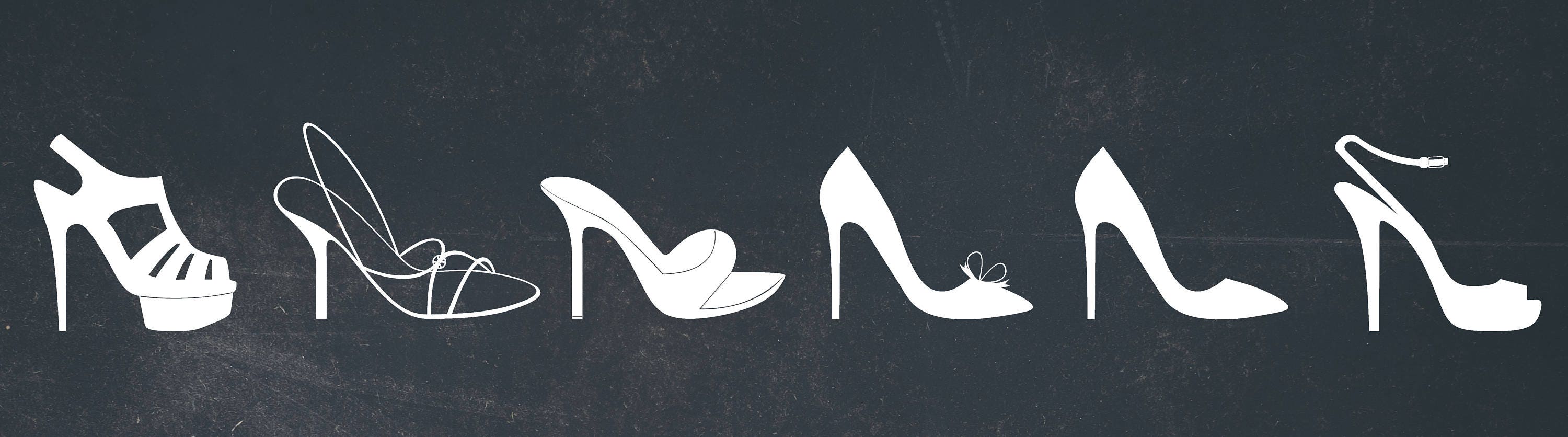 Woman Shoes Decals Bundle of 6 High Heels Decals High Heels - Etsy