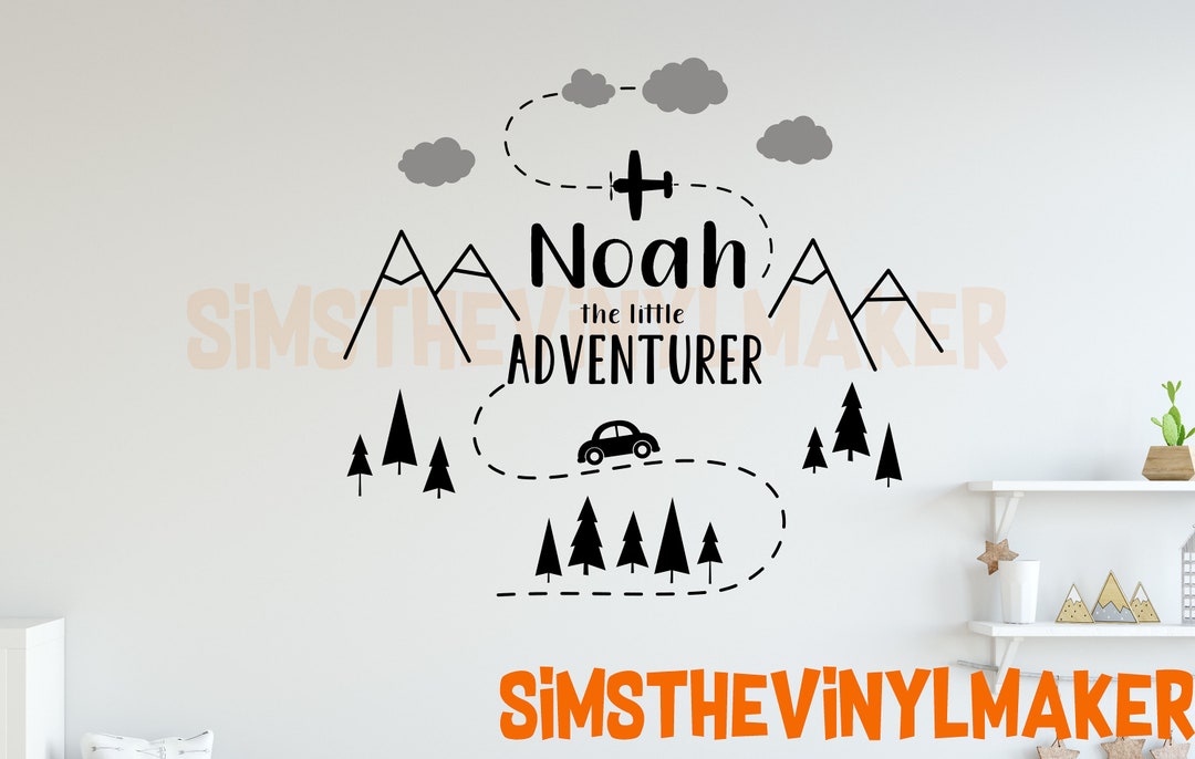 Custom Name Nursery Decal | Your Name + the Little Adventurer Decal ...