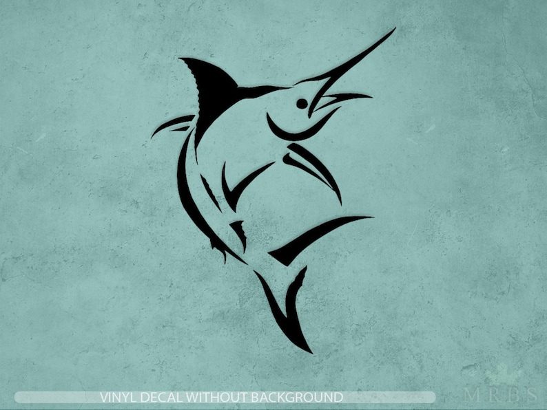 Fishing Decal Marlin Decal Blue Marlin Fishing Decals - Etsy
