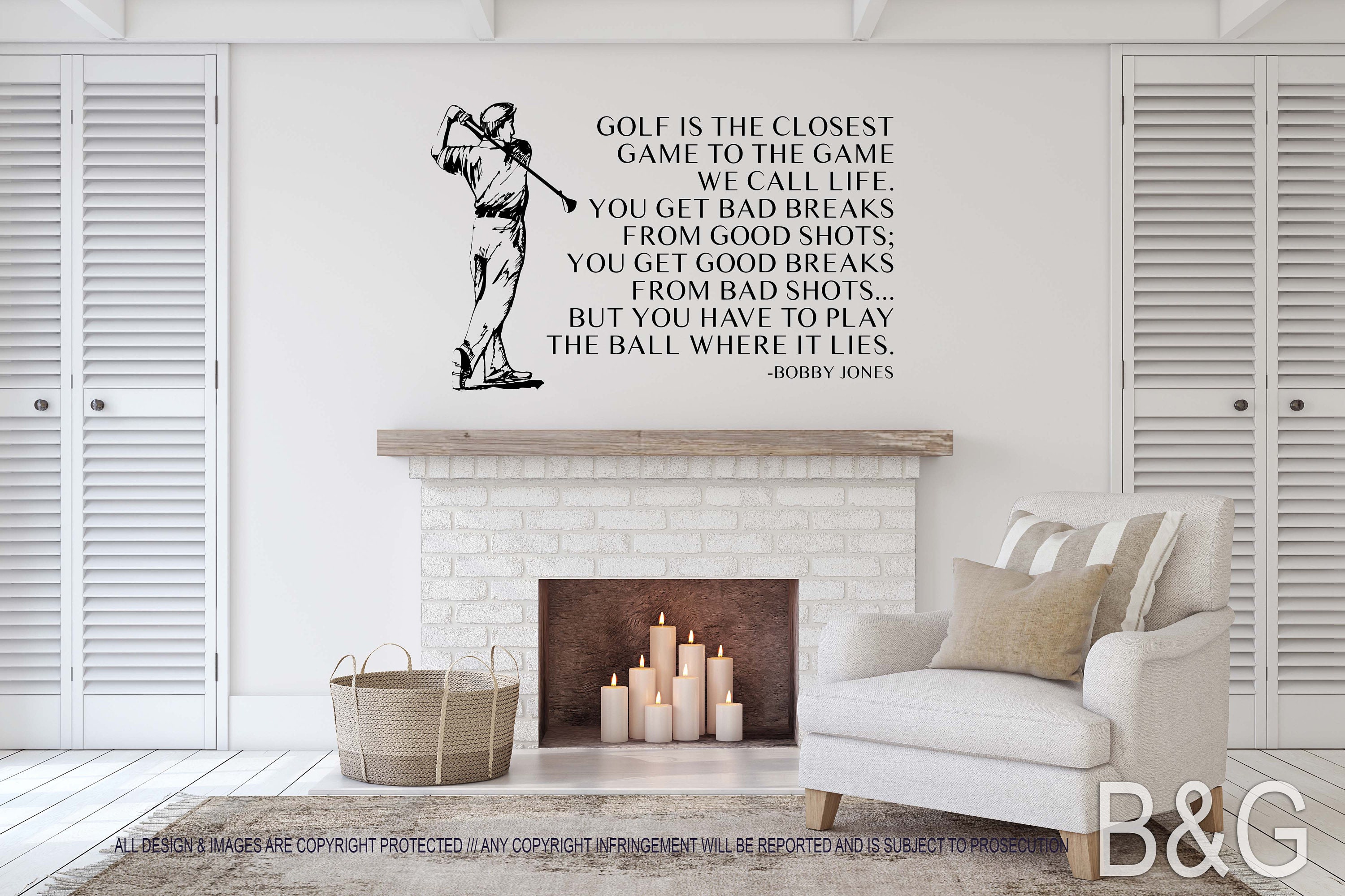Golf Quote Decal | Golf Player Vinyl Sticker | Golf Themed Decal ...