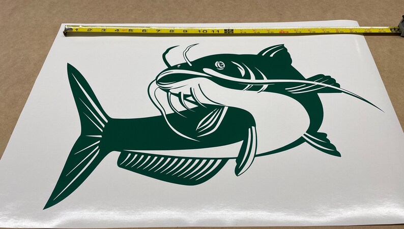 Catfish Wall Decal Catfish Vinyl Sticker Koi Fish Home Art - Etsy