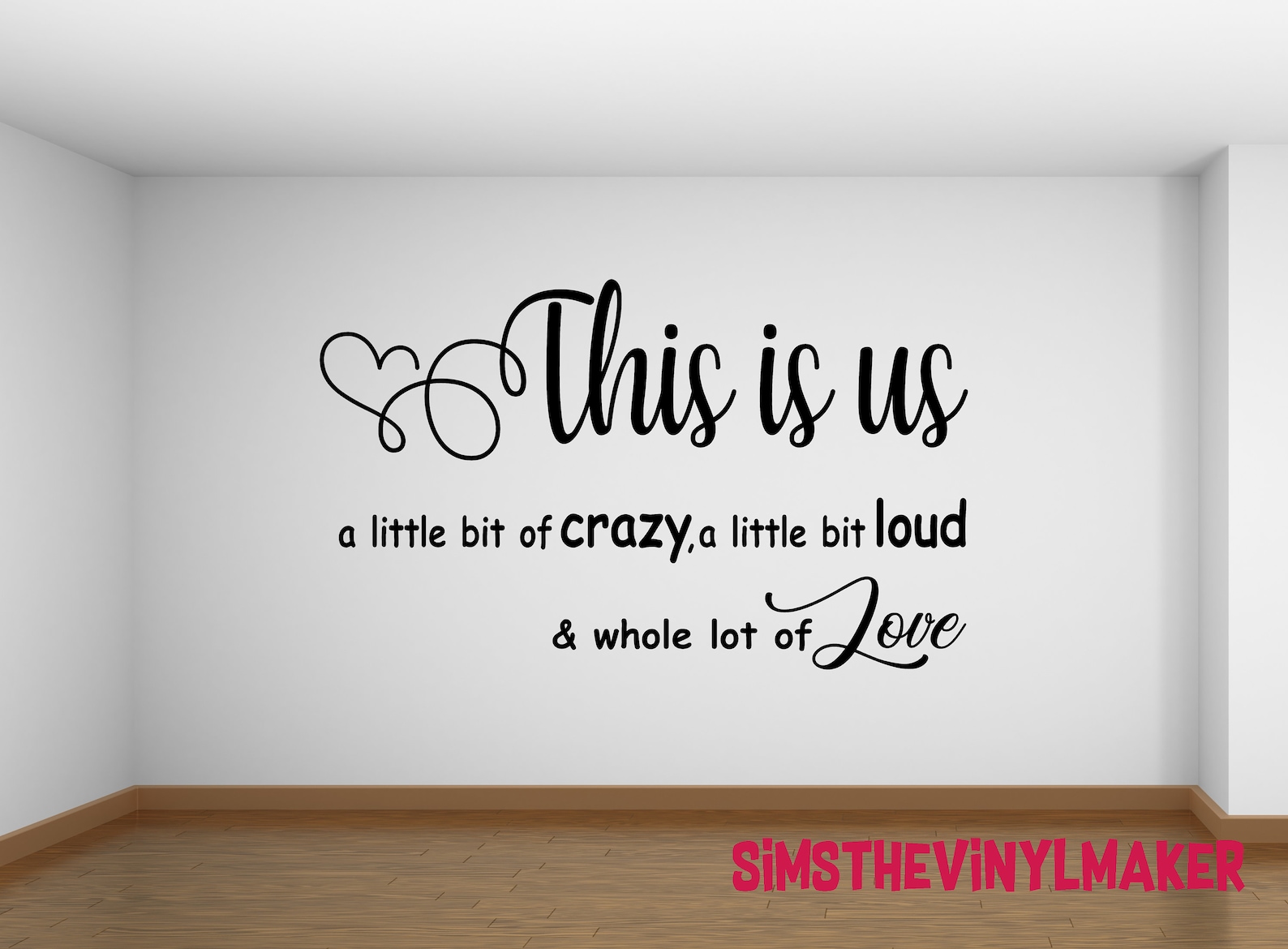 This is Us Wall Decal Family Wall Sticker This is Us Crazy - Etsy