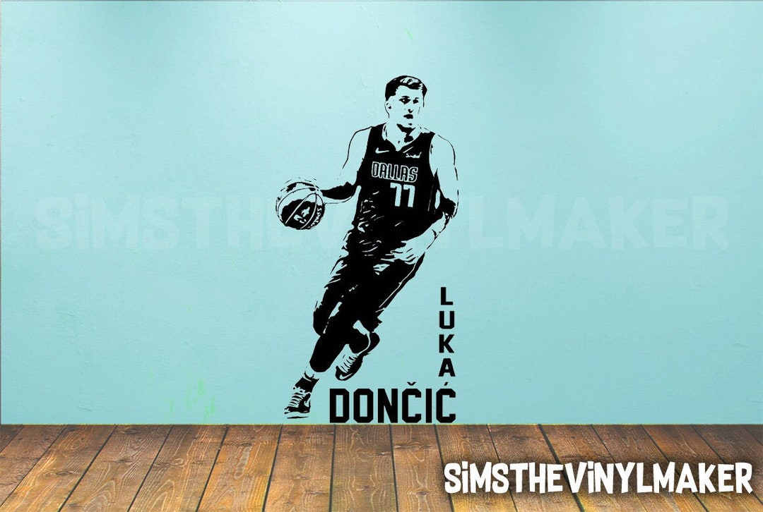 Basketball Decal, Luka Doncic Decal, Boys Bedroom Basketball Decor ...