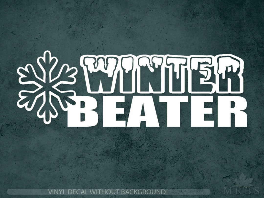 Winter Beater Decal | Snowflake Decal | Rusty Vehicle Decal | Winter ...