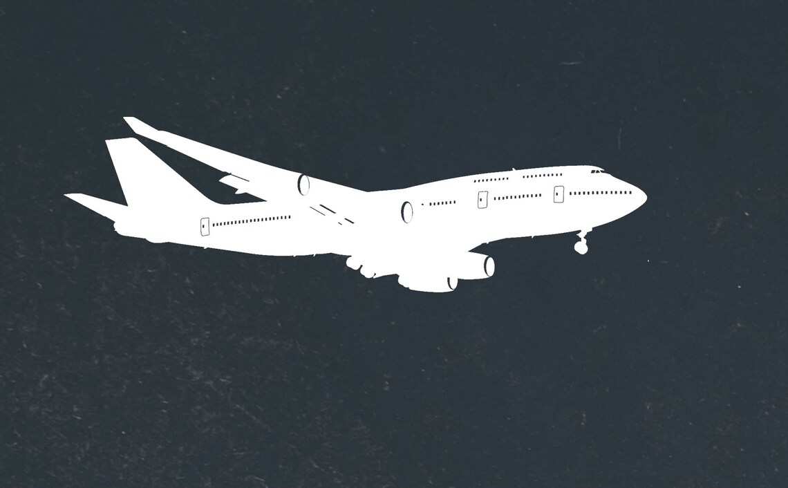 Boeing 747 Airplane Decal Boeing 747 Vinyl Sticker Airplane | Etsy