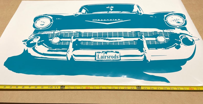 Large Hot Rod Decal Hot Rod Vinyl Sticker 1957 Bel Air - Etsy