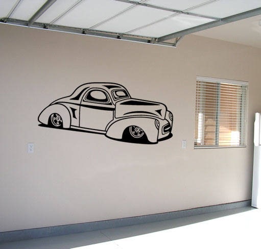 Large Hot rod decal Hot rod vinyl sticker 40's Willys | Etsy