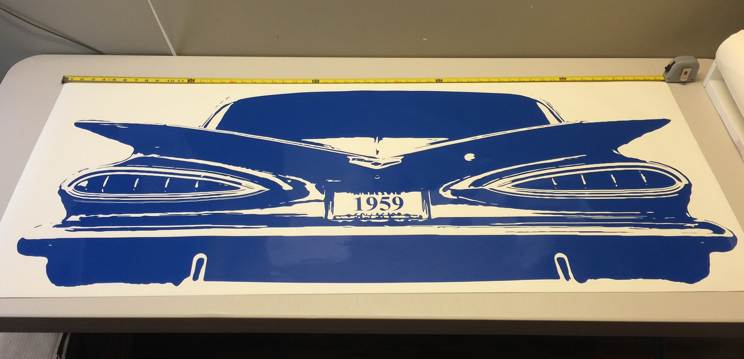 Large Hot Rod Decal Hot Rod Vinyl Sticker 1959 Impala Decal | Etsy