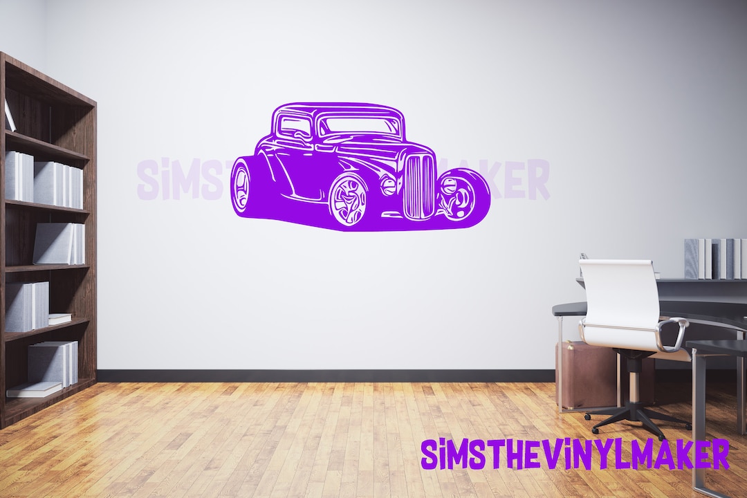 1930's Hot Rod Decal, Street Rod Vinyl Sticker, 30's Restomod Decal ...