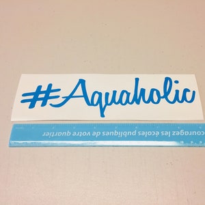 Kayak Decal, #aquaholic Decal, Paddle Board Decal, Swimming Decal ...
