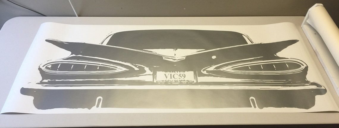 Large Hot Rod Decal Hot Rod Vinyl Sticker 1959 Impala Decal | Etsy