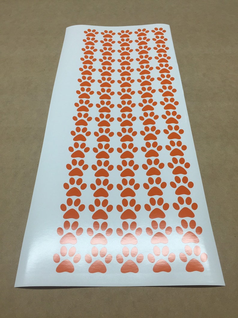 Cat Paws Prints Lot 50 Prints Choose Your Size Vinyl Decal | Etsy
