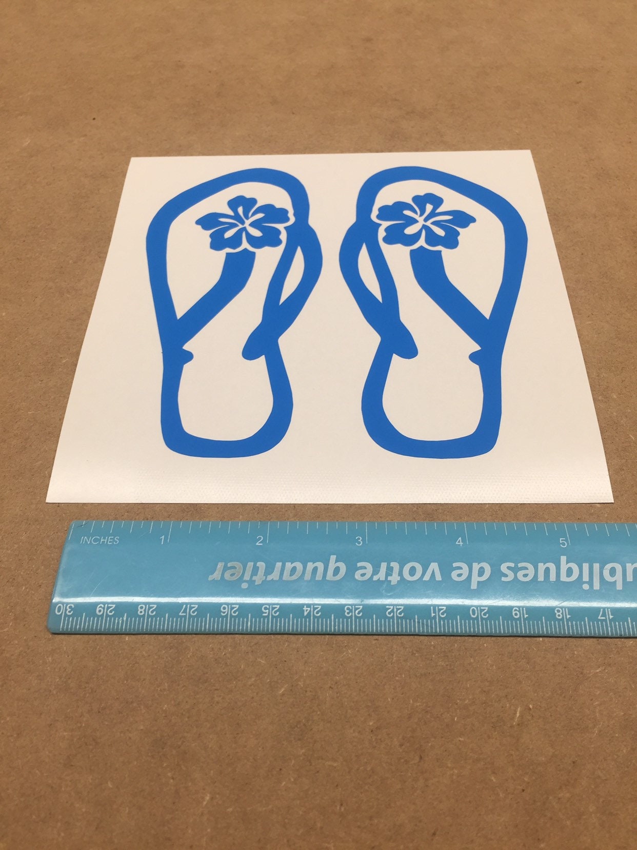 Flip Flops Decals, Beach Decal, Sandals Decal, Beach Decor, Tropical ...