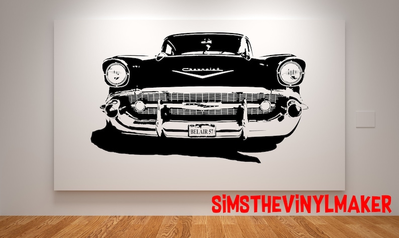 Large Hot Rod Decal Hot Rod Vinyl Sticker 1957 Bel Air - Etsy