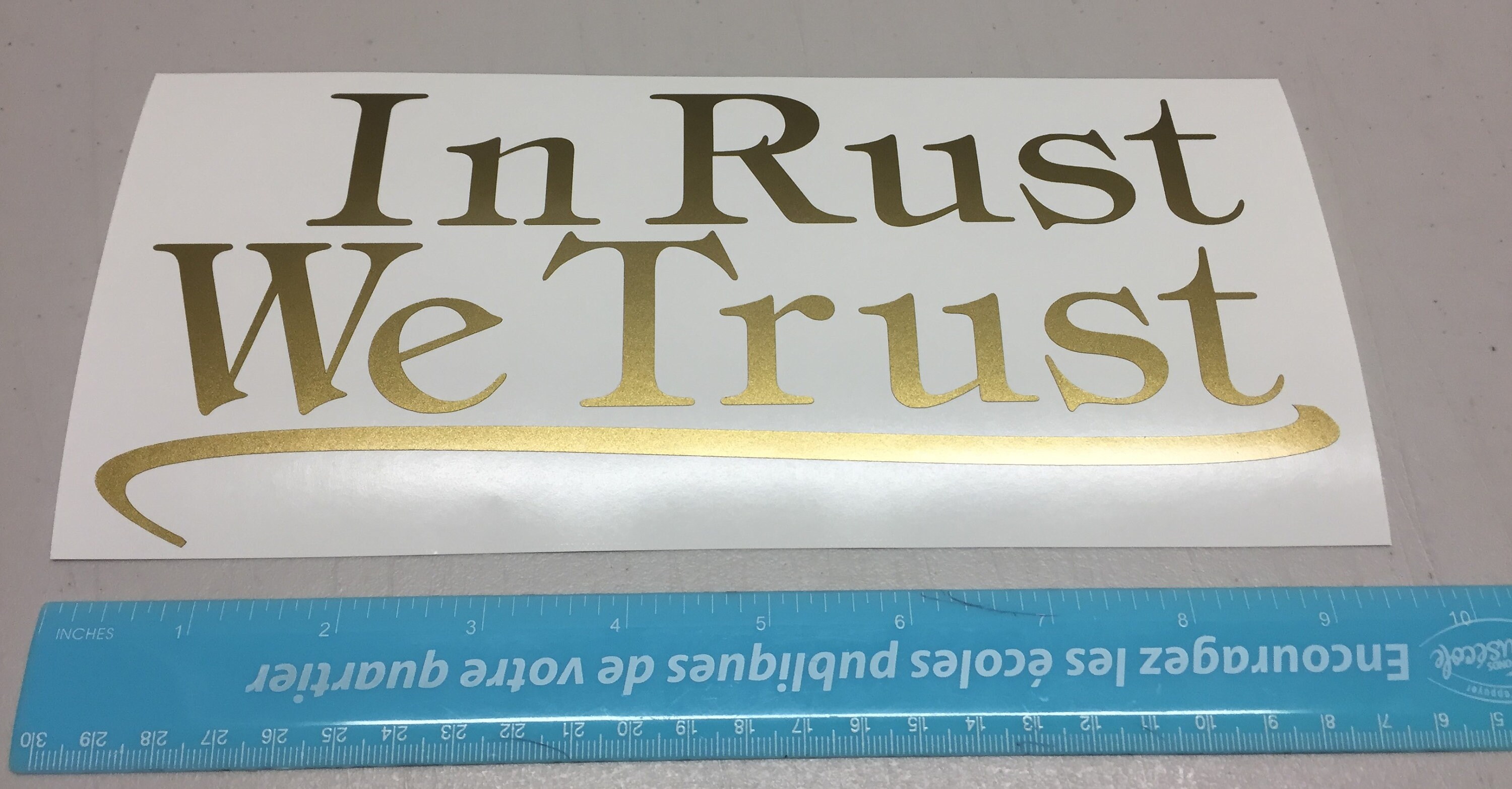 In Rust We Trust Decal | Rusty Vehicle Decal | Funny Decal | Winter Car ...