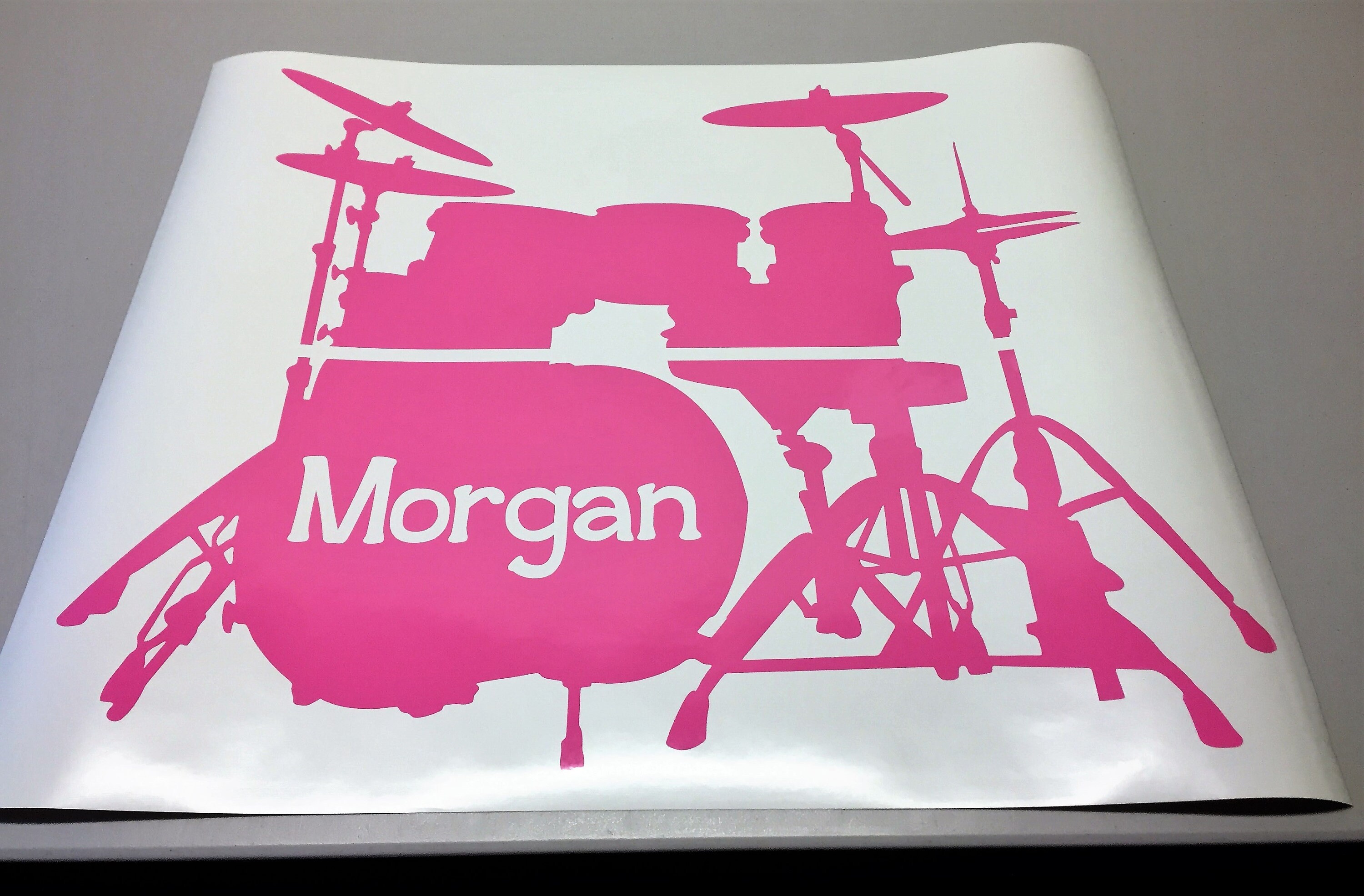 Drum Set Wall Decal Music Instrument Decal Custom Drum Set - Etsy