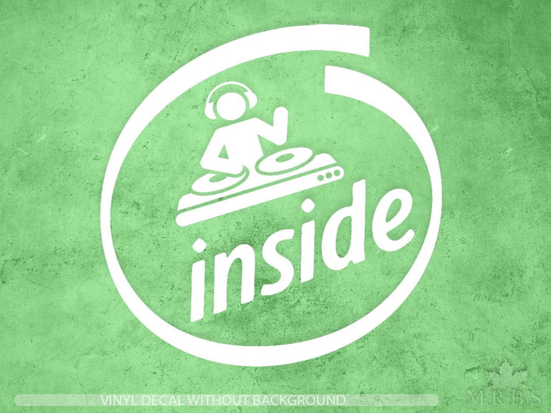 Dj Decal | DJ Inside Decal | Disc Jockey Inside Vinyl Decal | DJ Vinyl ...