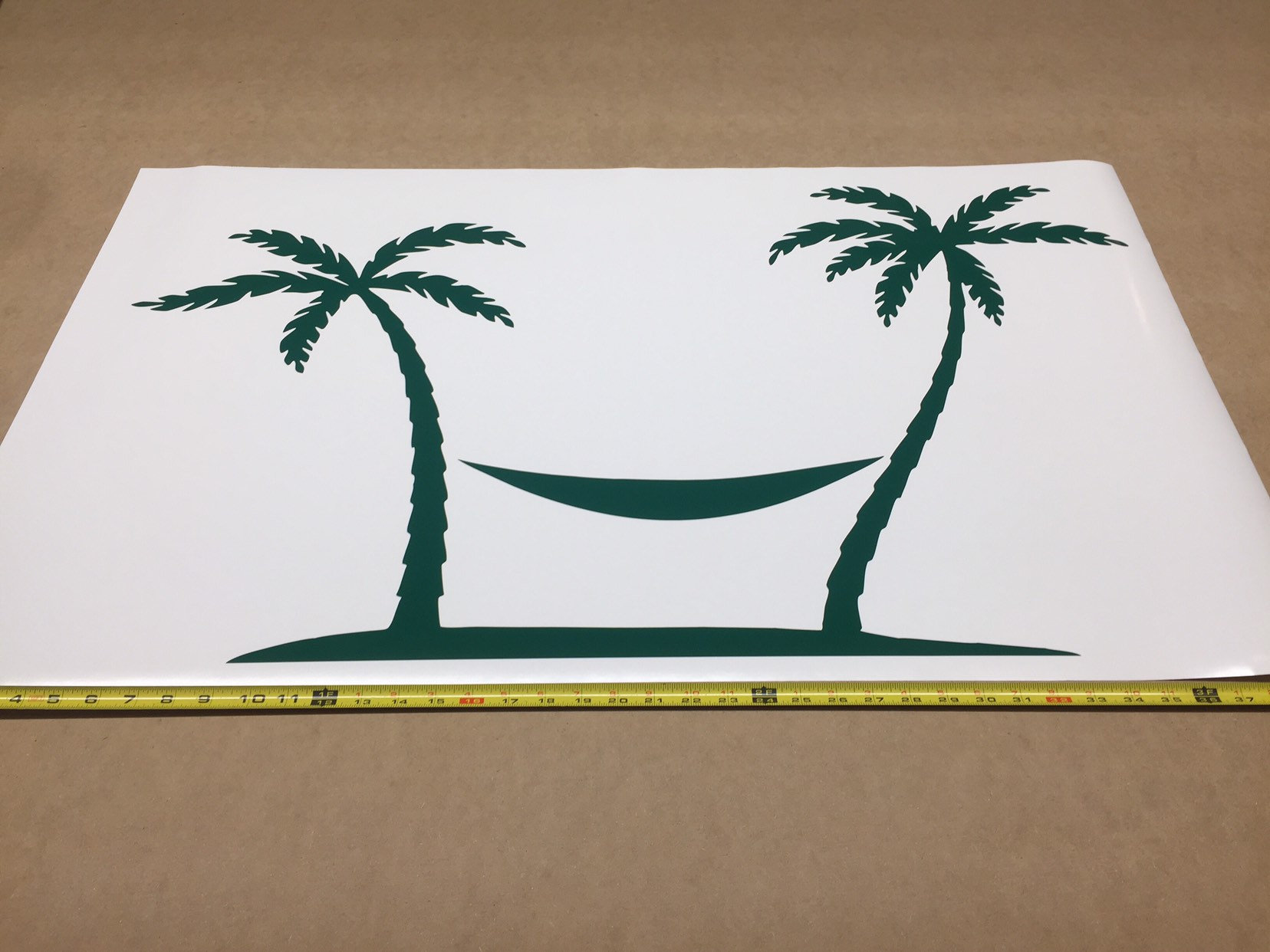 Palm Tree Hamac Wall Decal 2 Palm Trees Vinyl Sticker Palm - Etsy