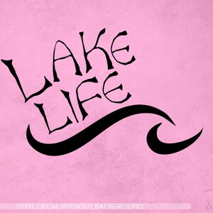Lake Life Decal, Camping Decal, Kayak Sticker, Wave Decal | Nature ...