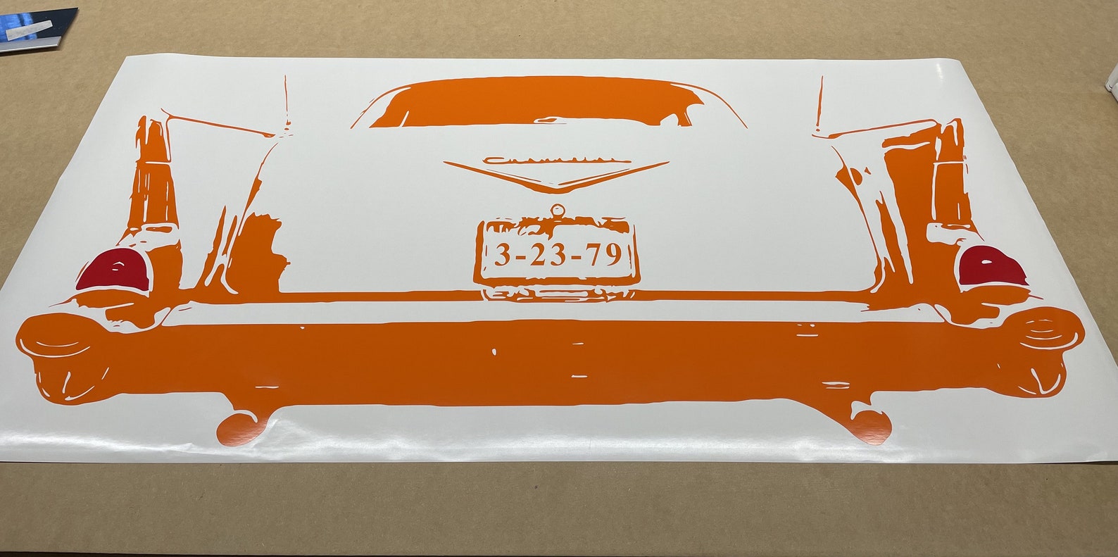 1957 Bel Air Vinyl Decal, Hot Rod Wall Art - Etsy