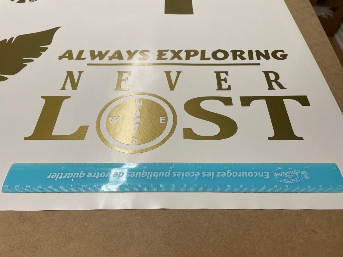 Hiking Decal | Always Exploring Never Lost Decal | Adventure Decal ...