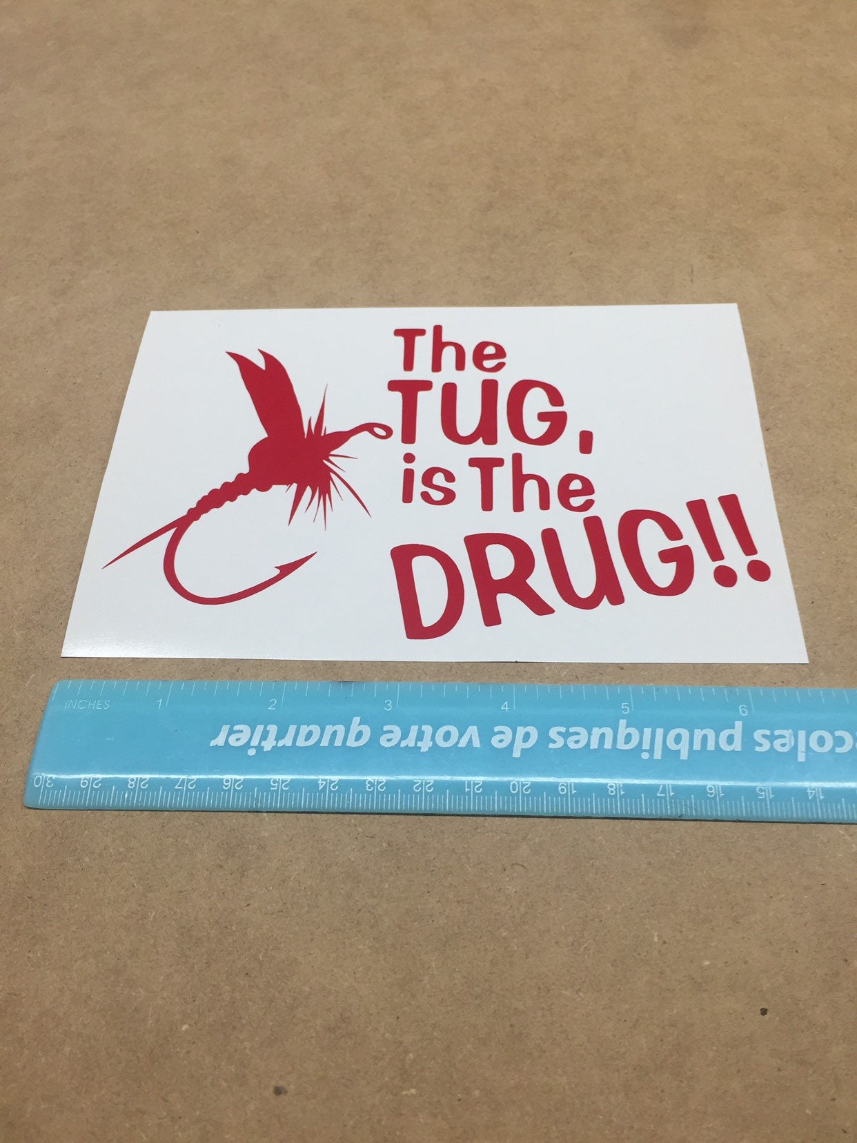 Fishing Decal the Tug is the Drug Decal Hook Fishing Decals - Etsy